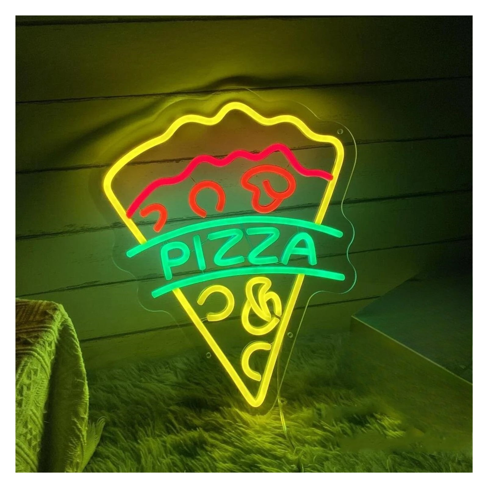 Pizza Neon Sign USB Powered Pizza Fast Food Neon Lights Personalized ...