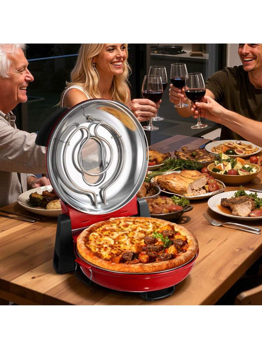 Pizza Oven, 12 In Electric Pizza Maker, 1200W Electric Pizzas Cooker ...