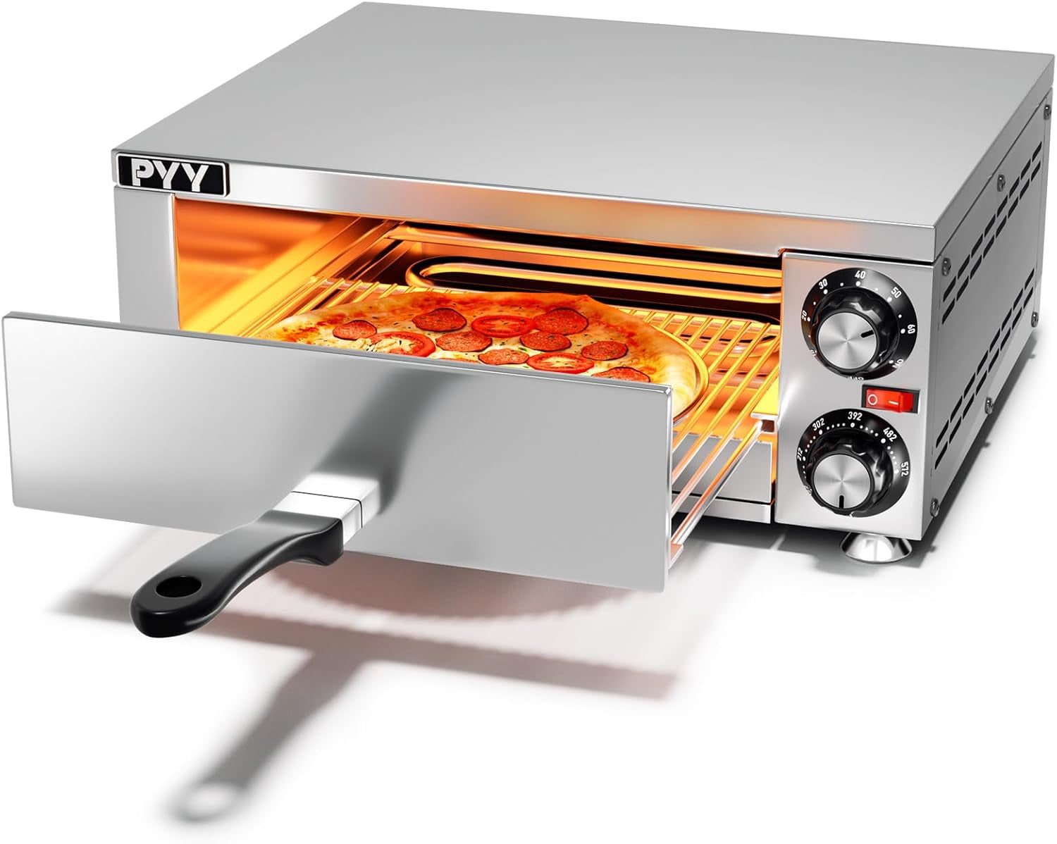 Pizza Oven Indoor Electric Countertop Commercial Pizza maker with Crumb ...