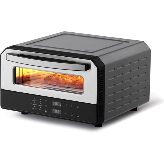 Pizza Oven, Pizzas Maker Indoor with 5 Preset, 12-Inch Countertop Pizza ...