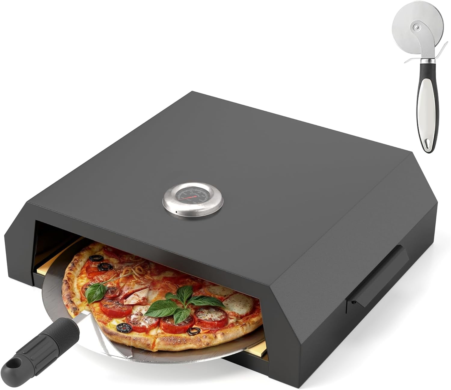 Pizza Oven for Grill Top Pizza Oven with Pizza Peel & Pizza Cutter ...