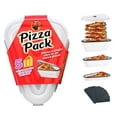 Pizza Pack Reusable BPA-Free Silicone Pizza Container, Collapsible with ...
