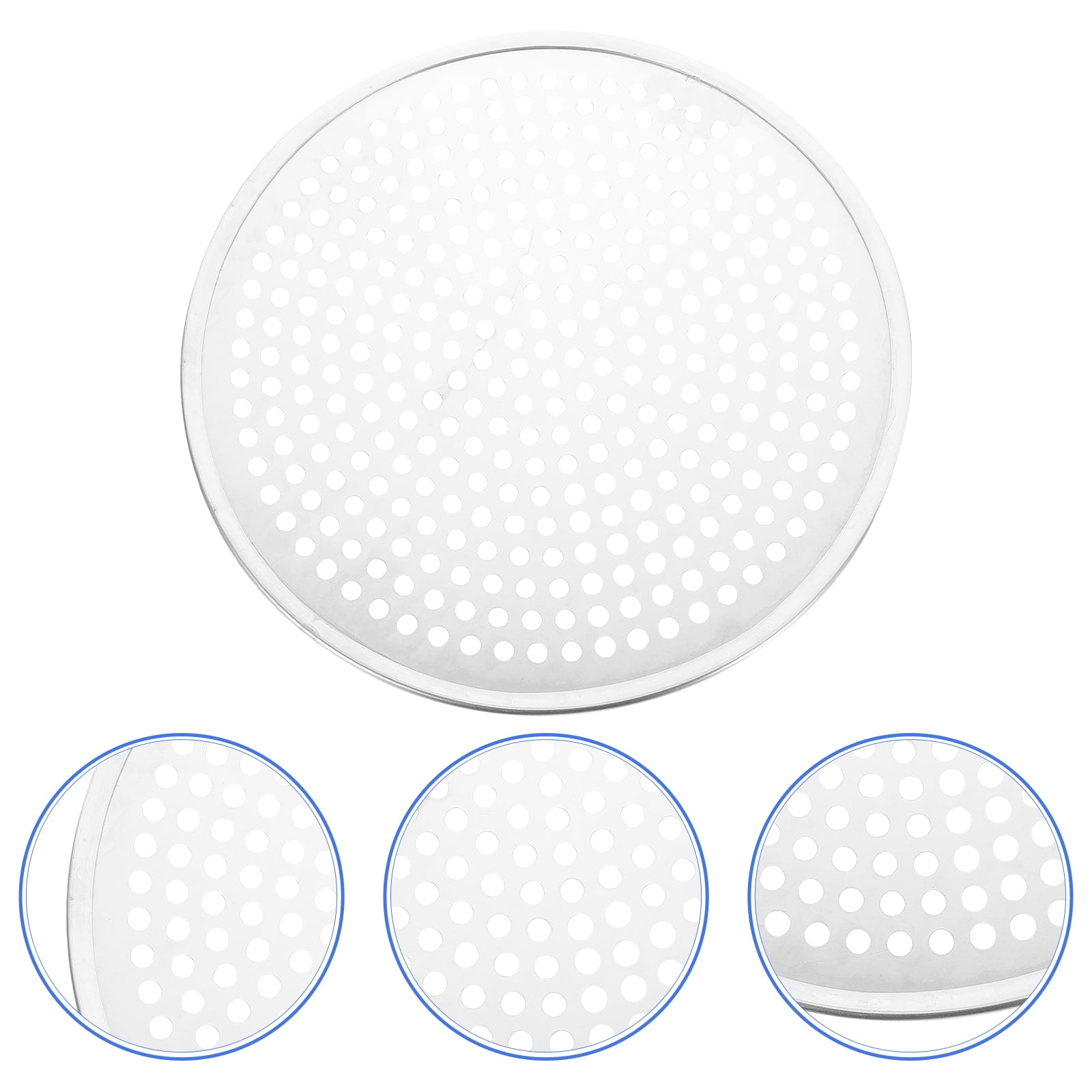 Pizza Pan 12" Round Stainless Steel Pizza Pan with Holes - Nonstick ...