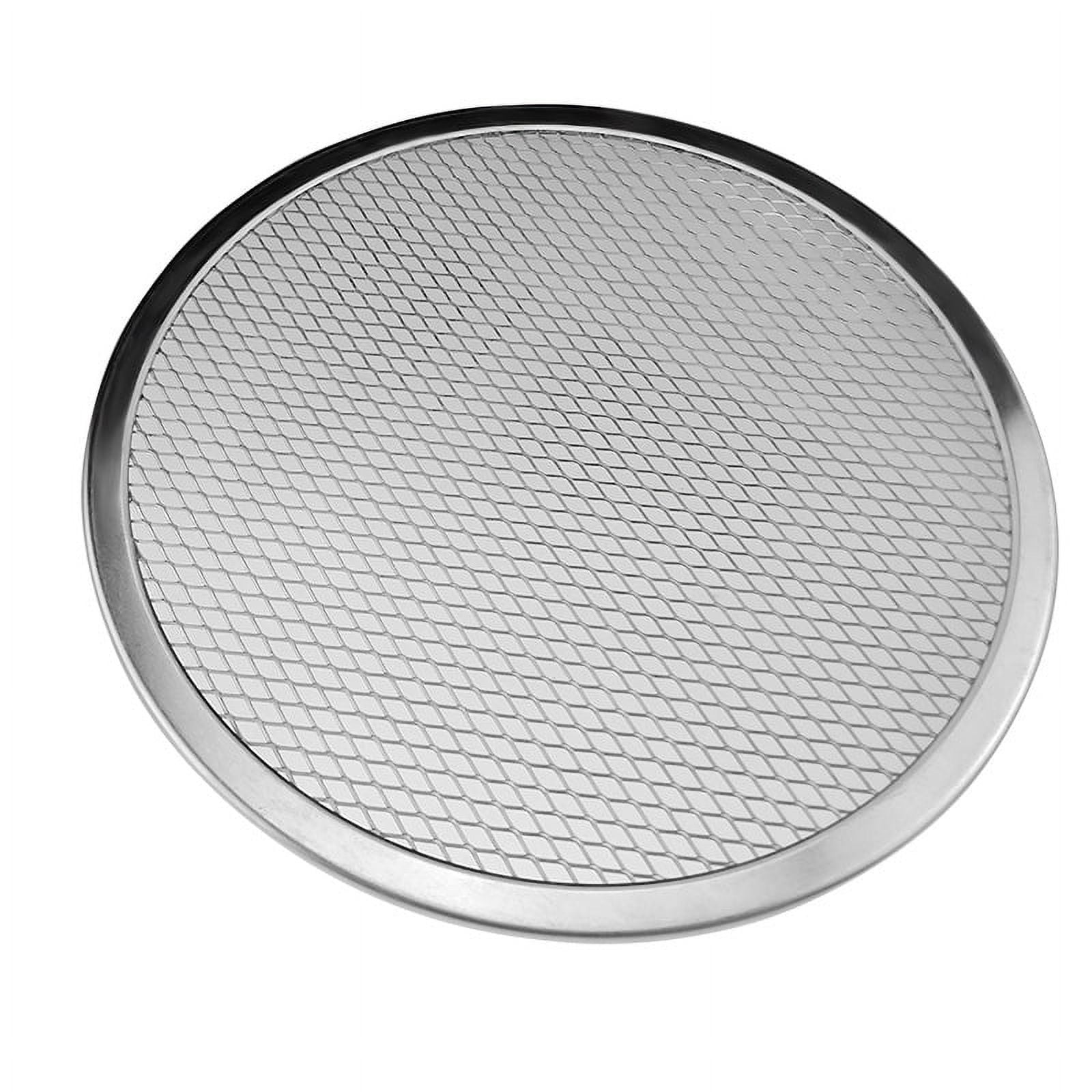 Pizza Pan Baking Tray Round Aluminium Flat Mesh Pizza Mold Tray Kitchen ...