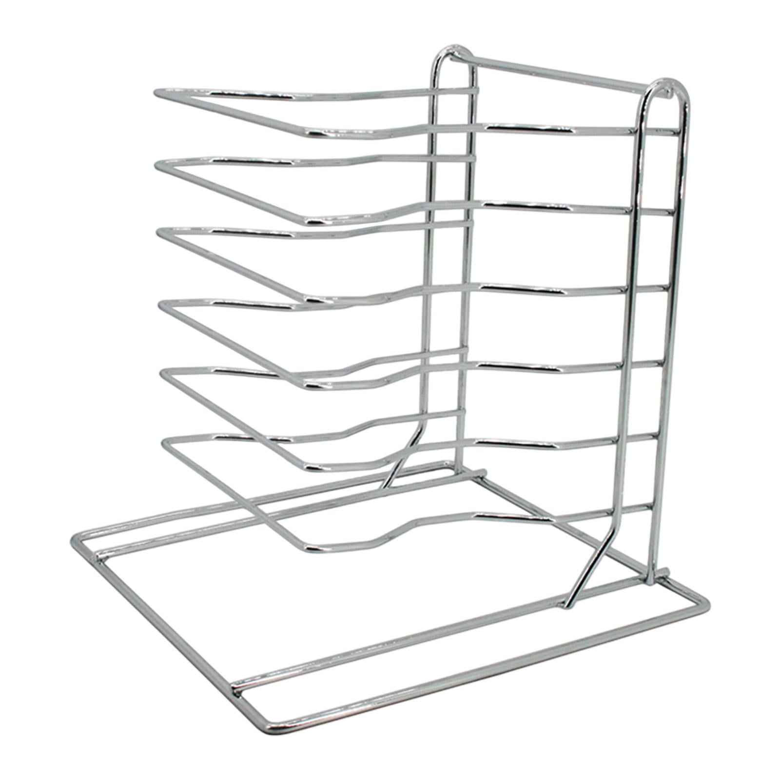 Pizza Pan Rack Table Platter Tray Pizza Rack Stand Space Saving ...