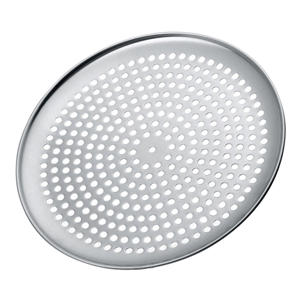 Pizza Pan Tray Baking Oven Plate Round Pans Steel Crisper Stick Non ...