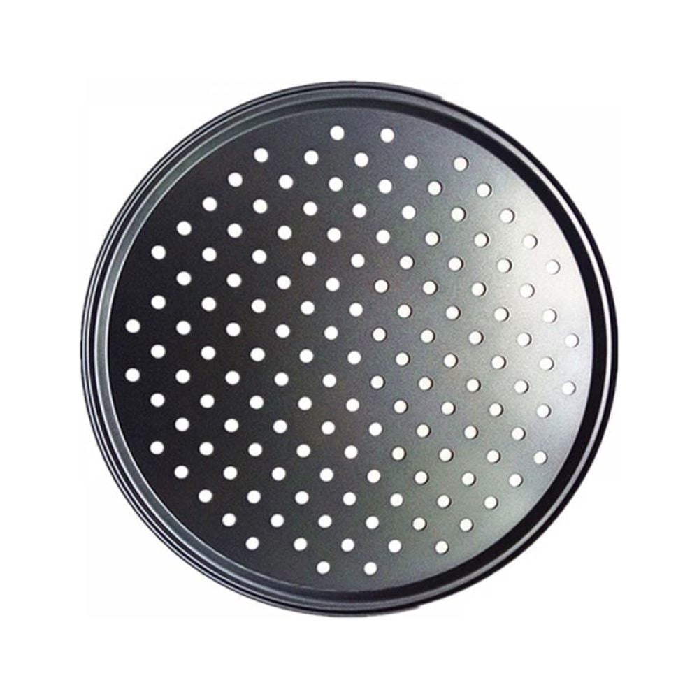 Pizza Pan with Holes(4 Sizes), Sturdy, Rust Free, Pure Aluminum, Easy ...
