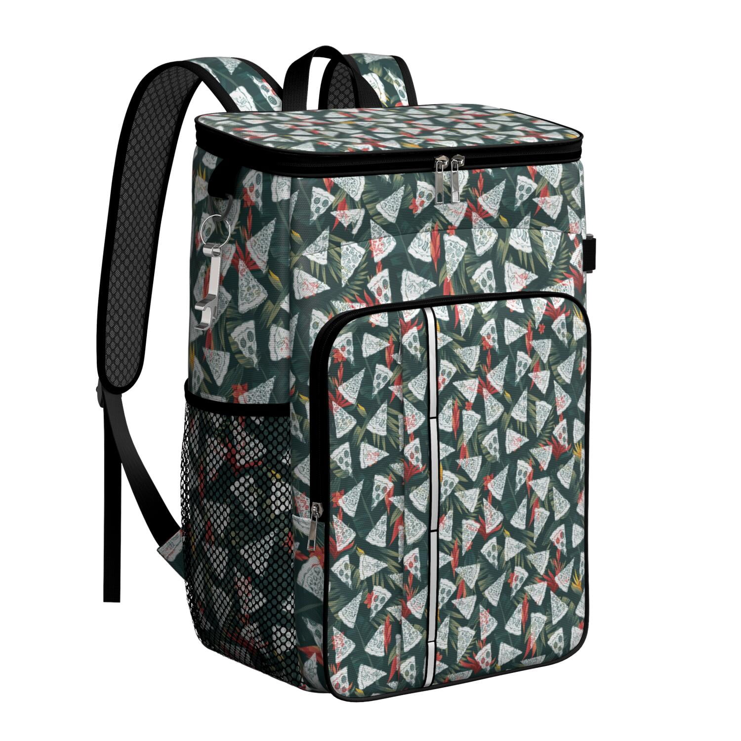 Pizza Party Insulated Cooler Backpack, Waterproof Lunch Bag with Cheesy ...