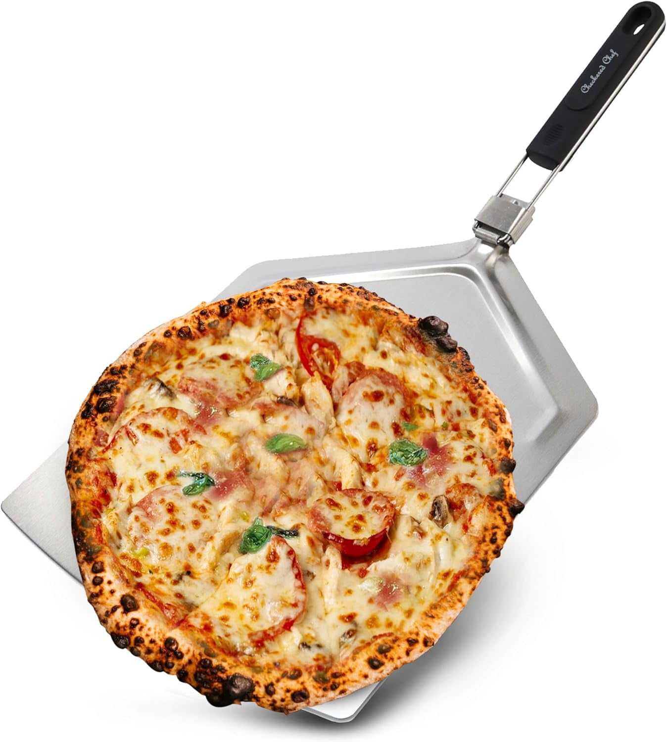 Pizza Peel - Extra Large, Stainless Steel Metal Pizza Paddle with ...