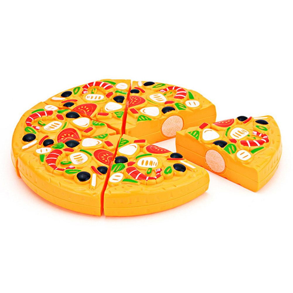 Pizza Pie Cut & Serve Pretend Play Foods Set - Kitchen Fun Cuttable ...