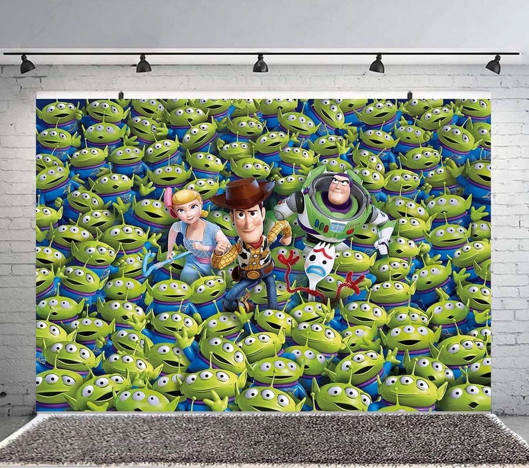 Pizza Planet Aliens Backdrop Banner Party Supplies Poster Movie Theme ...