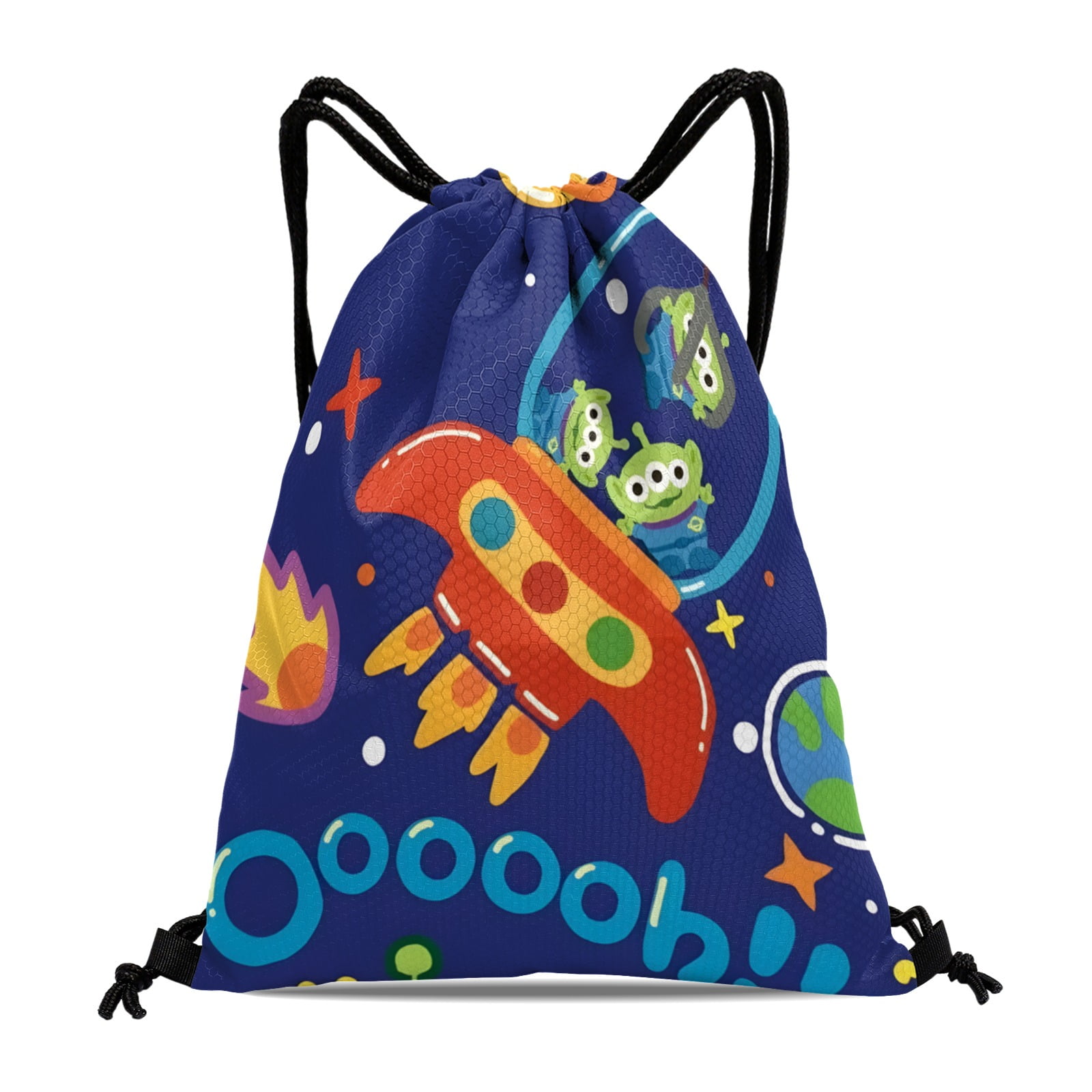 Pizza Planet Aliens Waterproof Drawstring Sack:Perfect for fitness ...