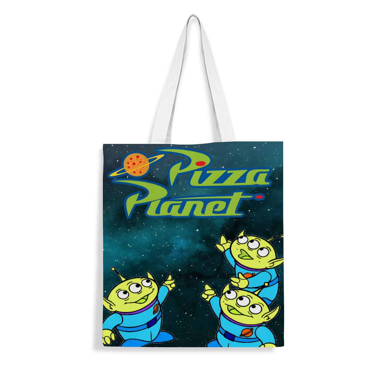 Pizza Planet Aliens canvas Tote Bag handbag: Aesthetic women’s bag for ...