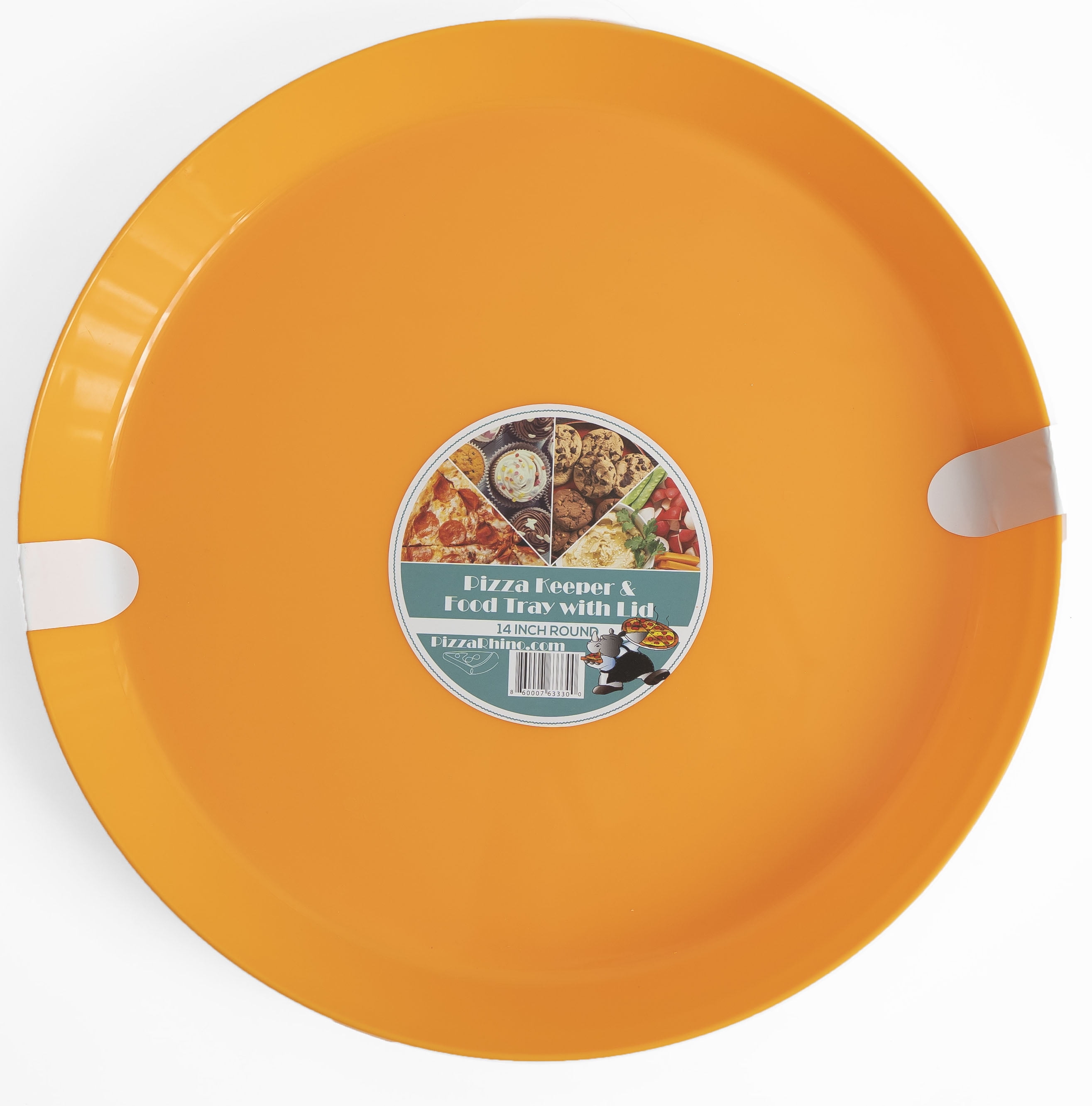 Pizza Rhino Round Pizza Keeper, Non-Stick, 14 inch (Orange) - Walmart.com
