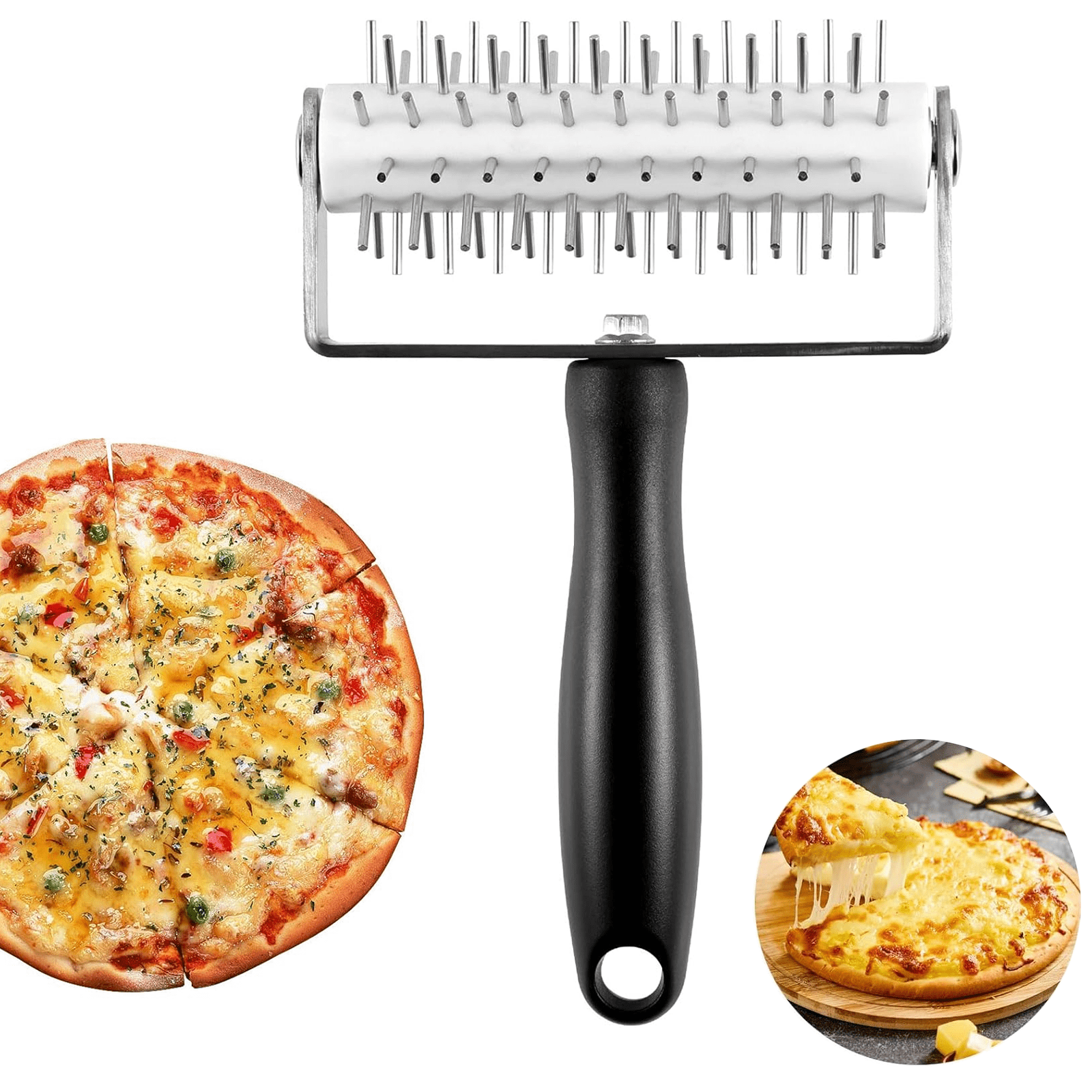 Pizza Roller Spikes,Pizza Dough Docker Stainless Steel Pizza Roller ...