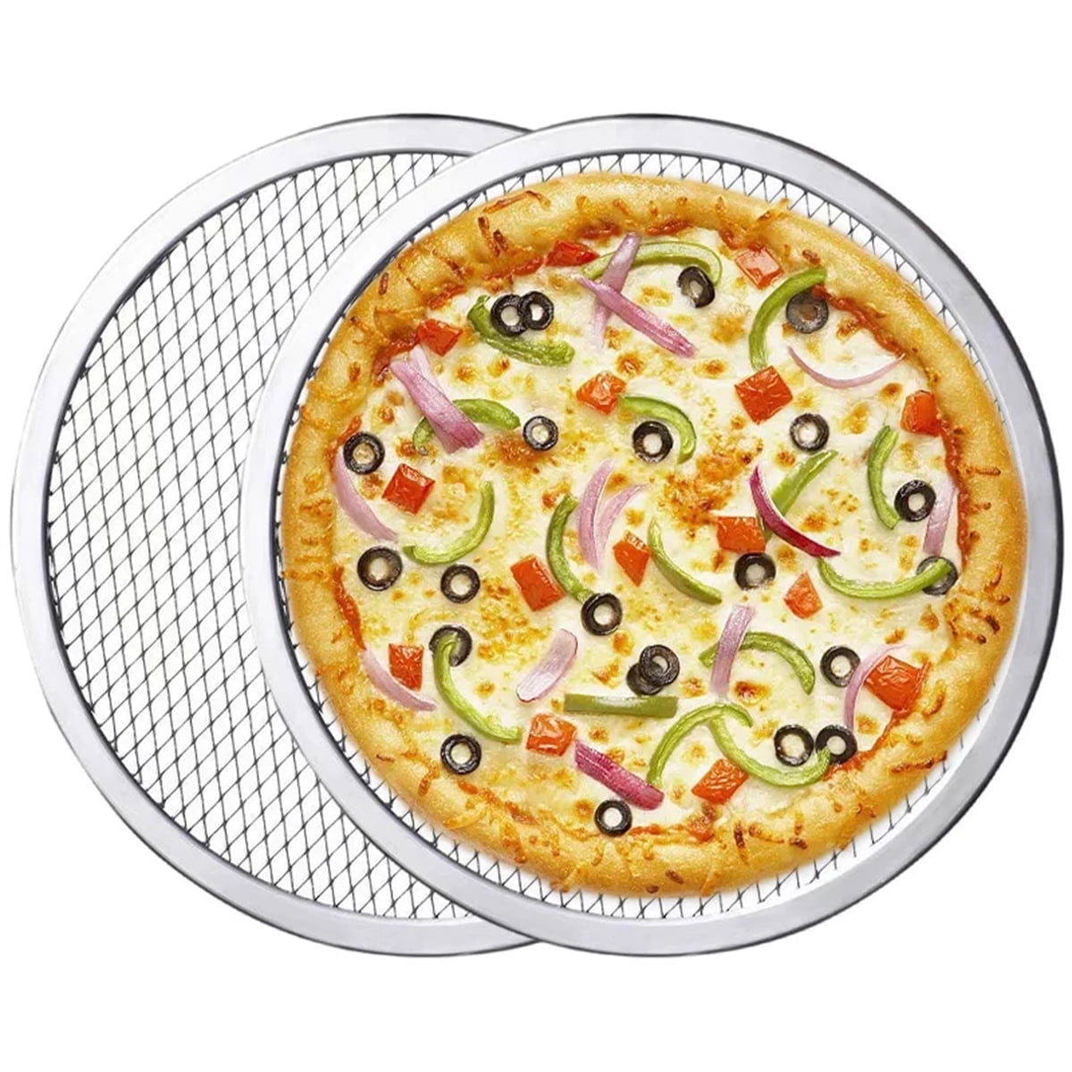 Pizza Screen 12 Inch, Aluminum Pizza Pan, Restaurant-Grade Pizza Pan ...