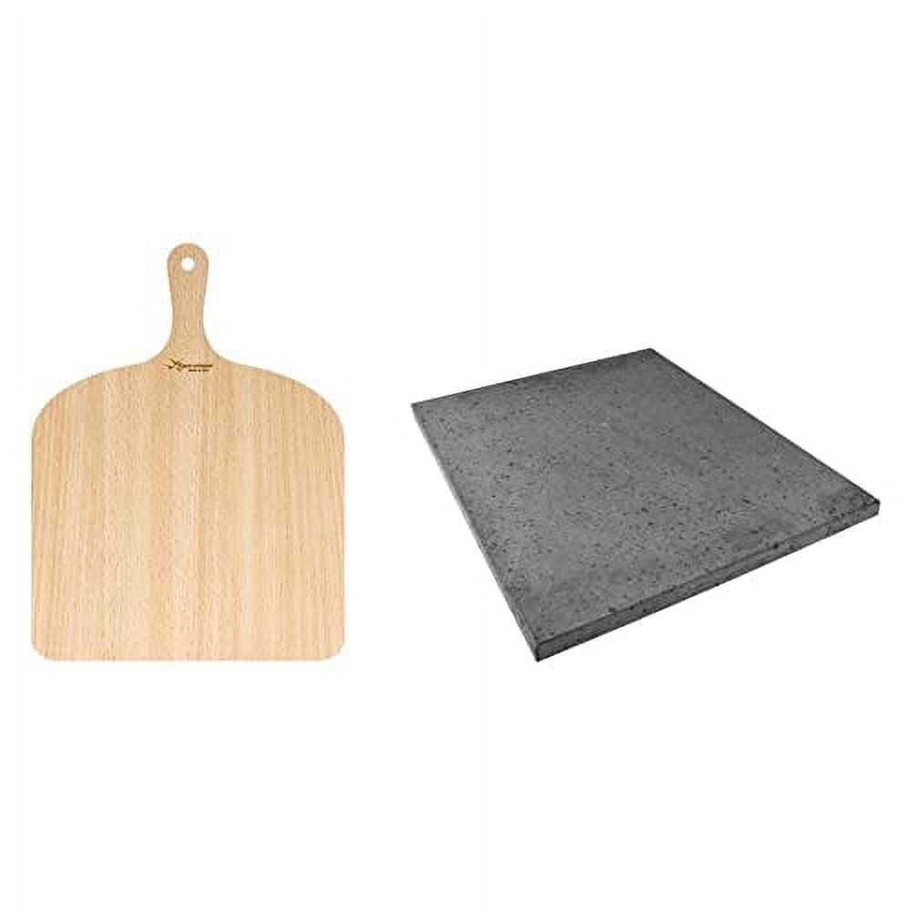 Pizza Set with Cooking Stone and Pizza Peel, Silver - Walmart.com