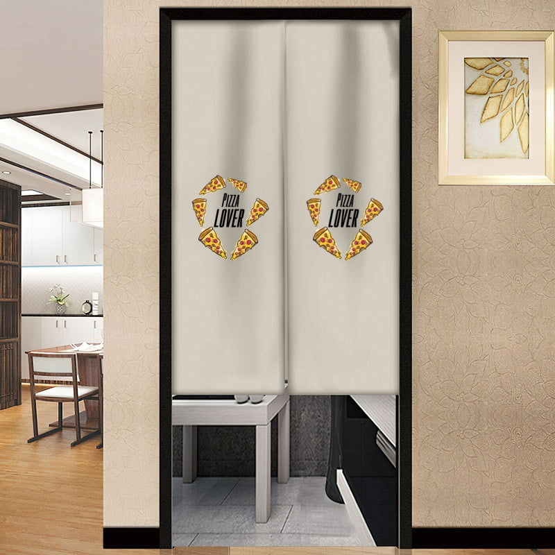 Pizza Shop Door Curtain Norens Japanese Curtains Pizza Restaurant Half ...