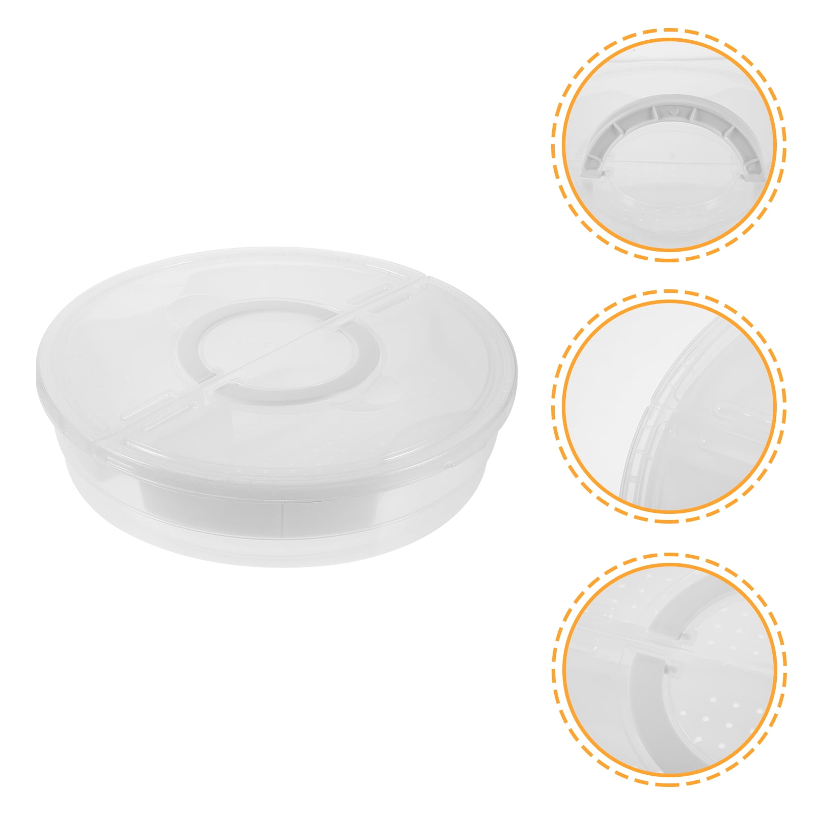 Pizza Slice Box Reusable Pizza Container Pie Dessert Carrying Box with ...