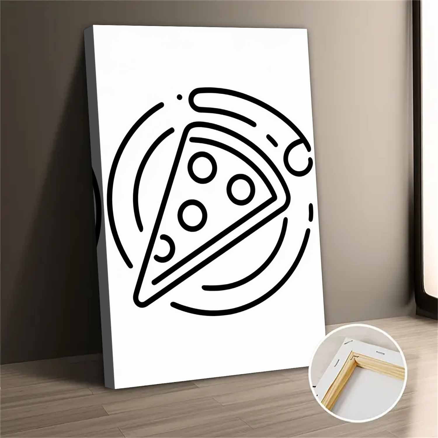 Pizza Slice Wall Art Canvas Print For Bedroom Living Room Decor ...