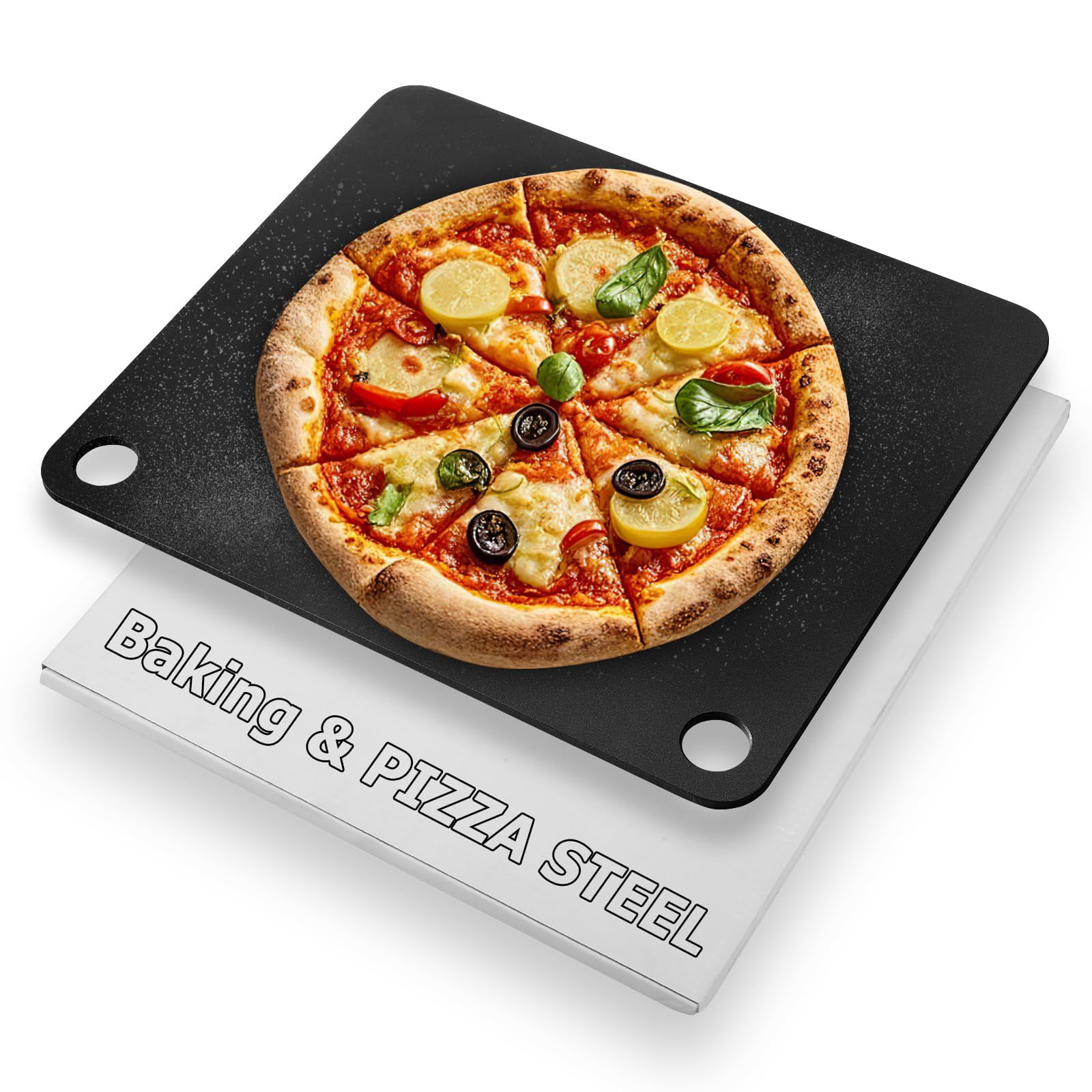 Pizza Steel, Baking Steel for Oven & Grill, Duvecfoi 13.8x13.8” Pizza ...