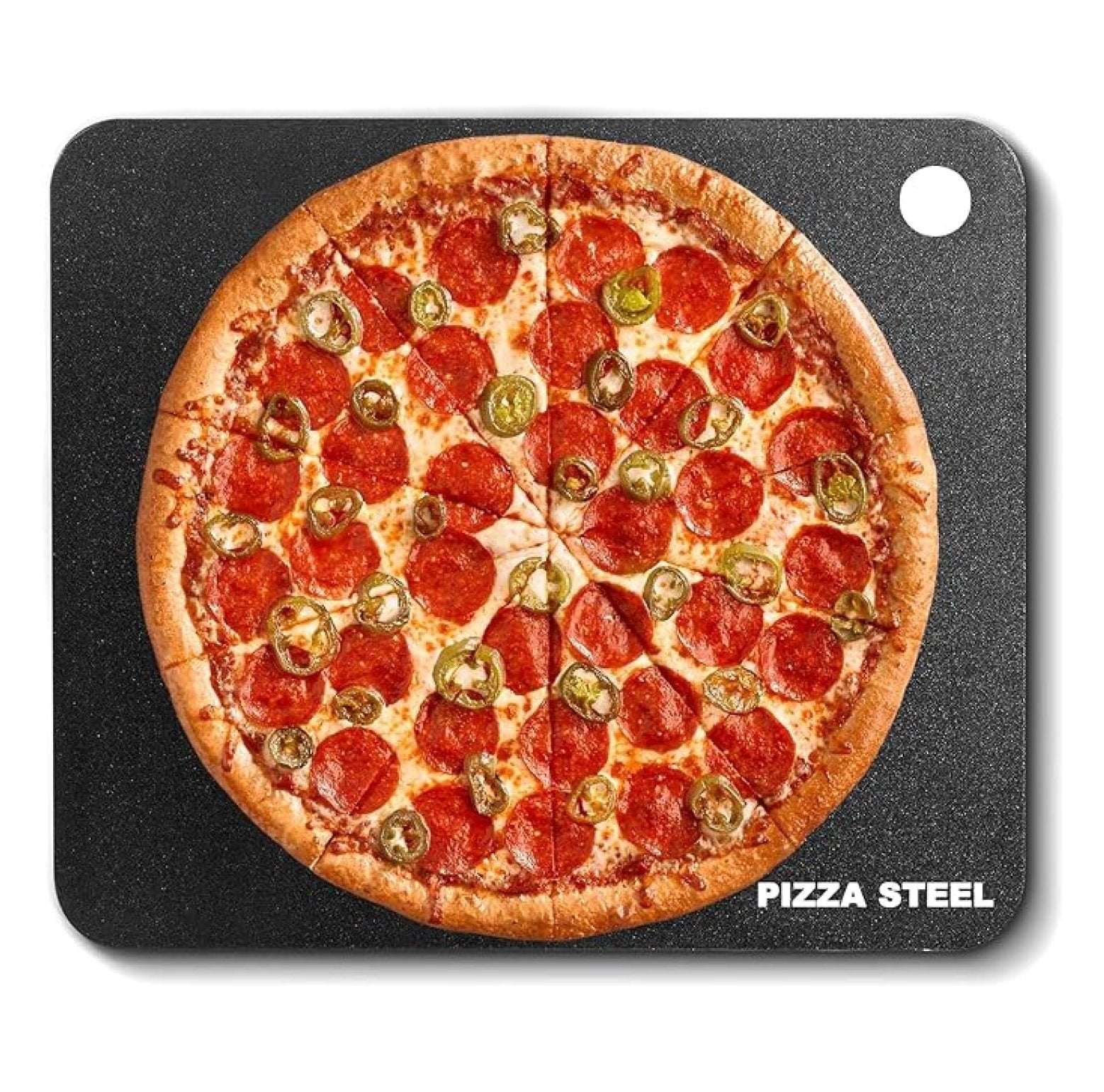 Pizza Steel Baking Stone for Oven BBQ and Grill - 16 x 14 inch Large ...