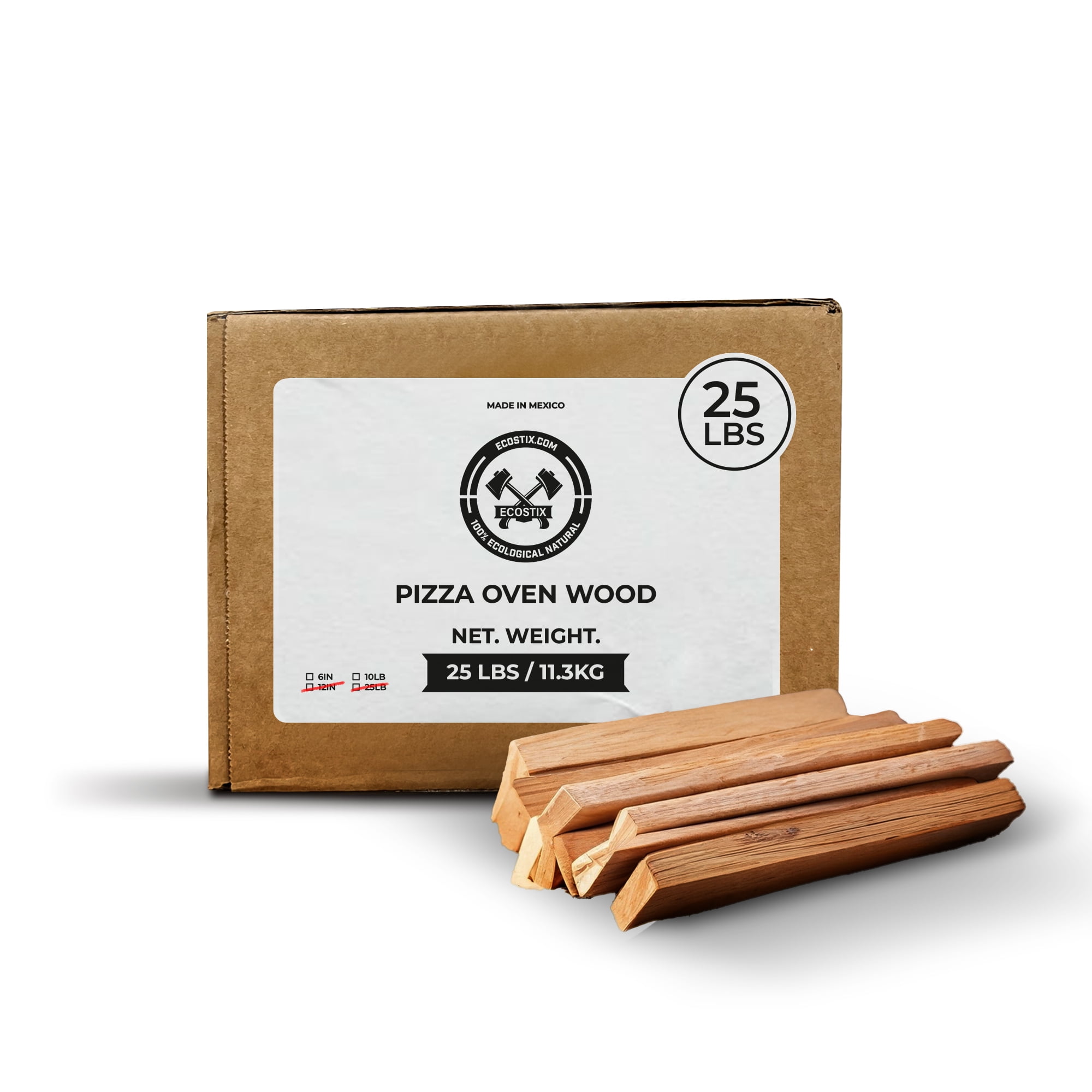 Pizza Stix - Pizza Oven Stove Wood - 12 Inch 100% Kiln Dried Oak ...