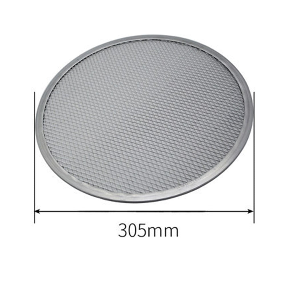 Pizza Stone Non-Stick Aluminum Mesh Pizza Screen Pasta Baking Tray Net ...