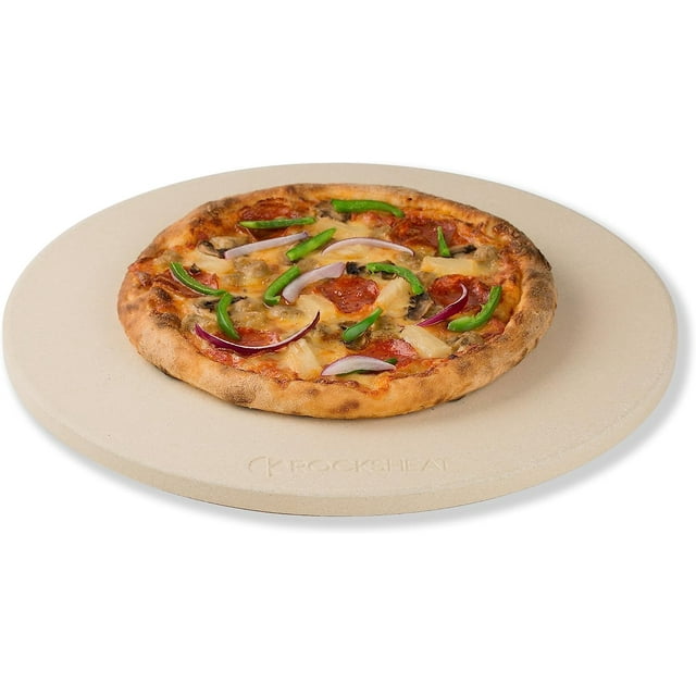 Pizza Stone for Oven and Grill 14.2 Inch Round, Cordierite Bread baking ...