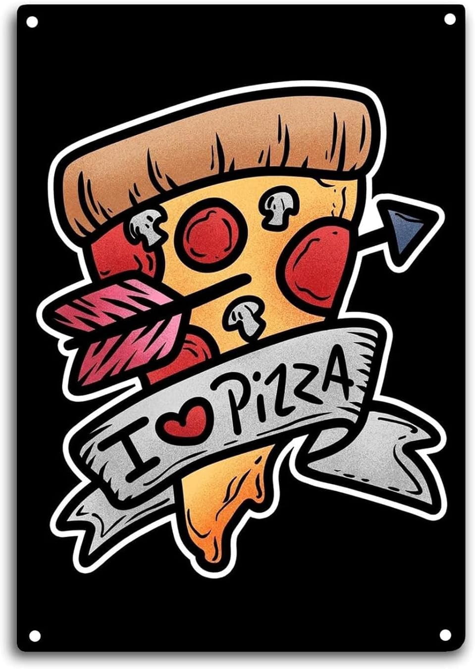 Pizza Tin Signs Baker Room Decor Bake House Decoration Bakery Shop ...