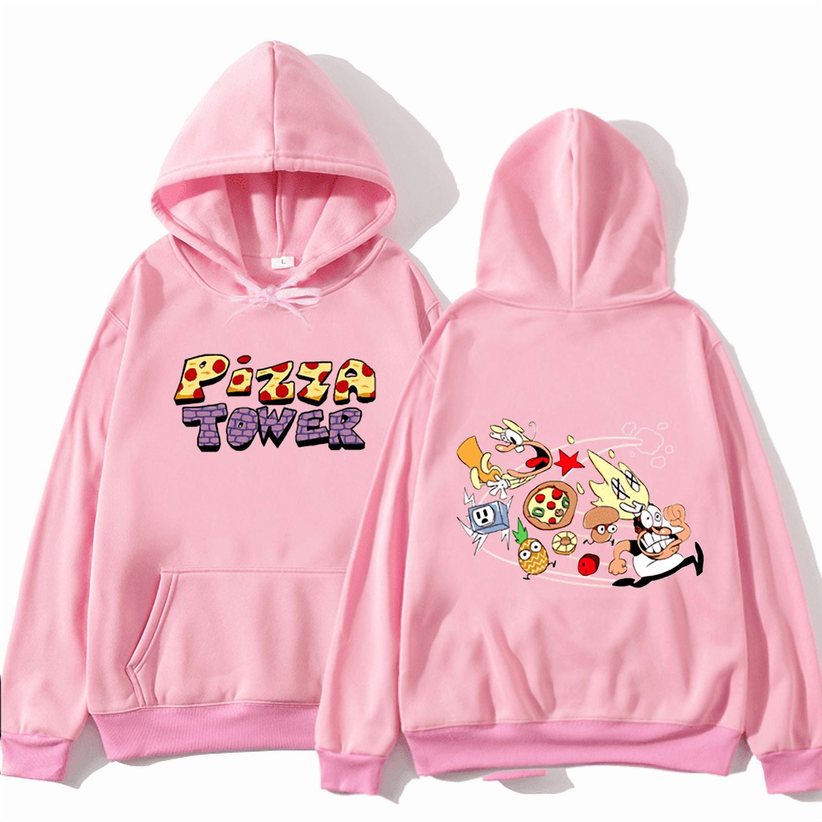 Pizza Tower New Logo Pullover Hoodies Game Merch Men Women Long Sleeve ...
