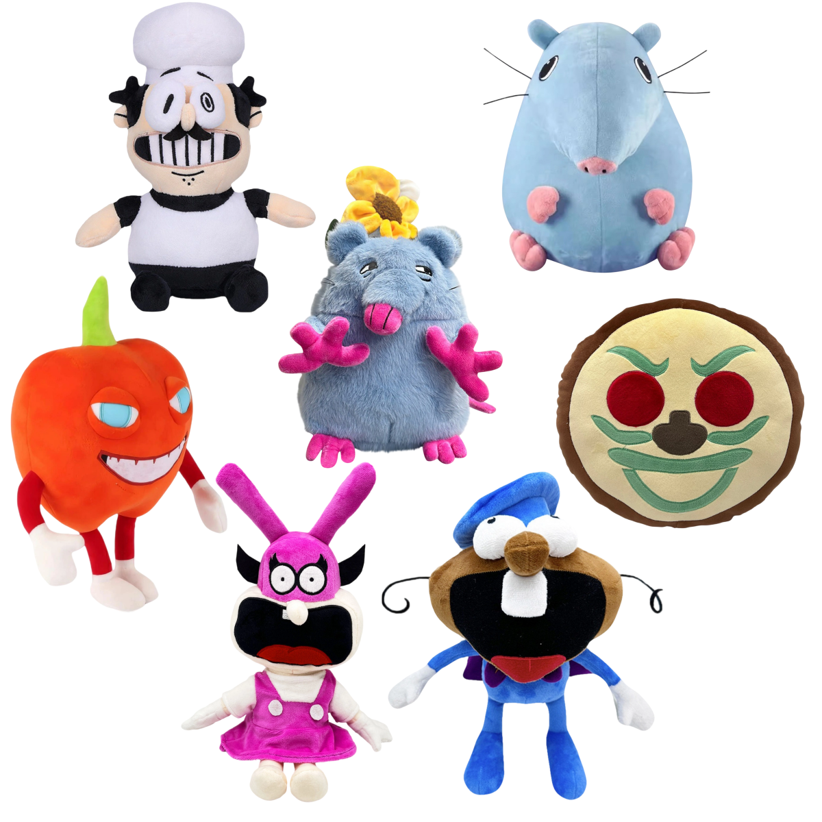 Pizza Tower Stuffed Animals, 10in Pizza Tower Plushies, Pizza Tower ...
