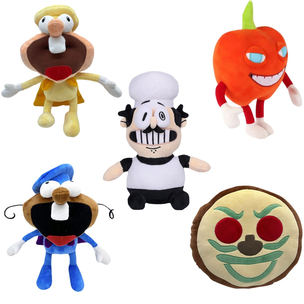 Pizza Tower Stuffed Animals, 8in Pizza Tower Plushies, Pizza Tower ...