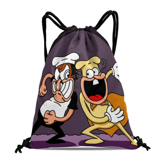 Pizza Tower Waterproof Drawstring Sack:Perfect for fitness, hiking ...