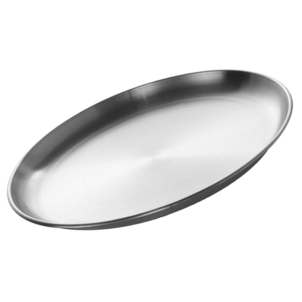 Pizza Tray Appetizer Storage Plate Salad Serving Tray Stainless Steel ...