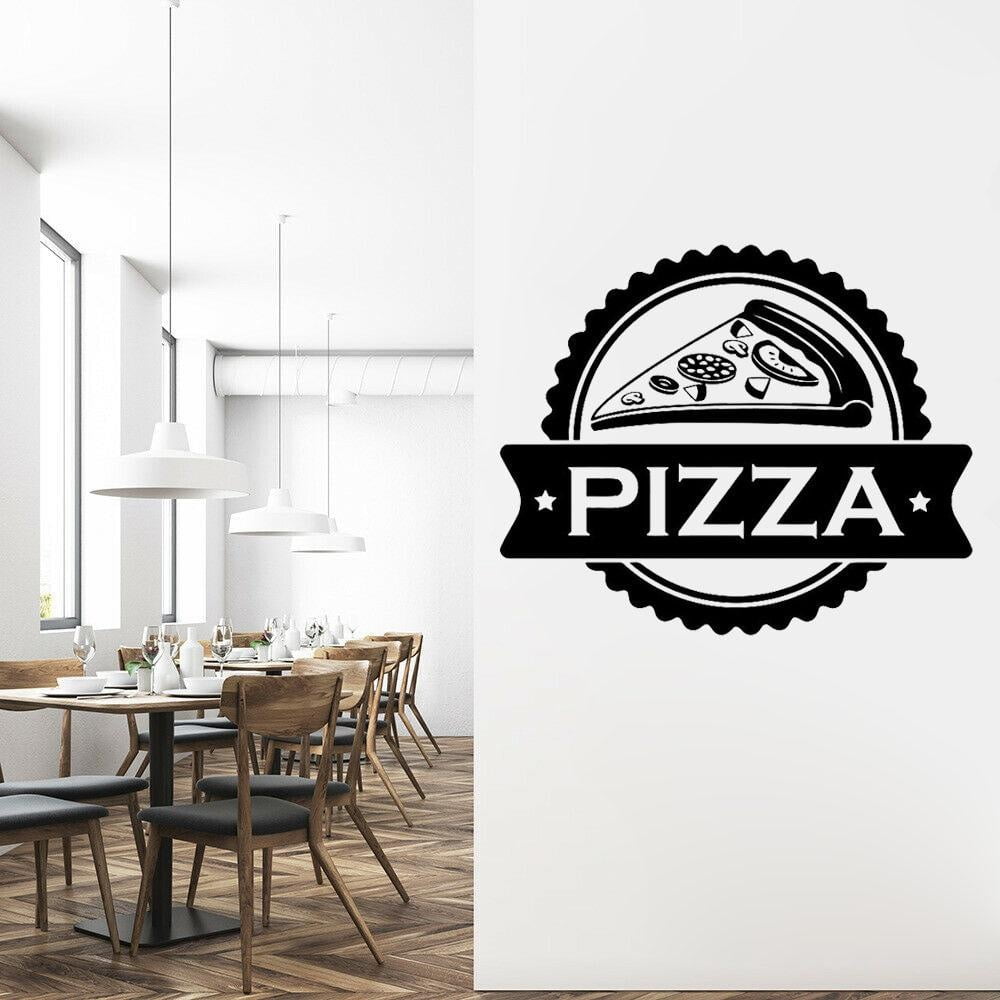 Pizza Wall Decal Pizzeria Vinyl Sticker Kitchen Decor Housewares Art ...