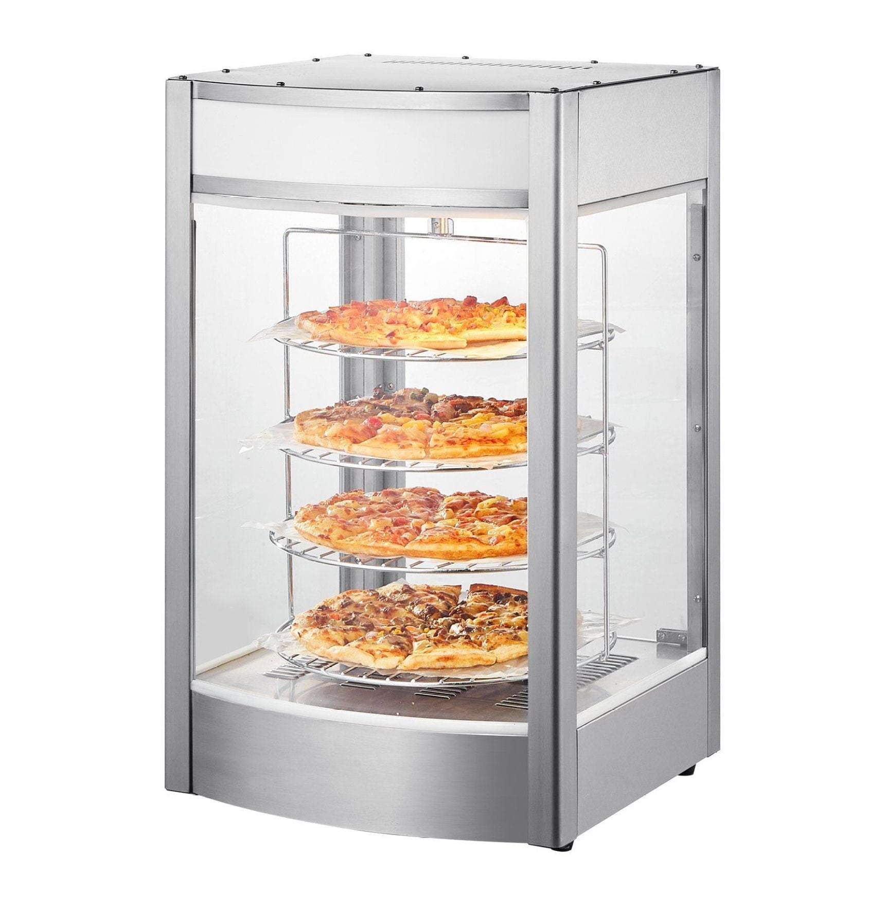 Pizza Warmer Display 14 Inch, 4 Tier Electric Food Warmer for Pizza ...