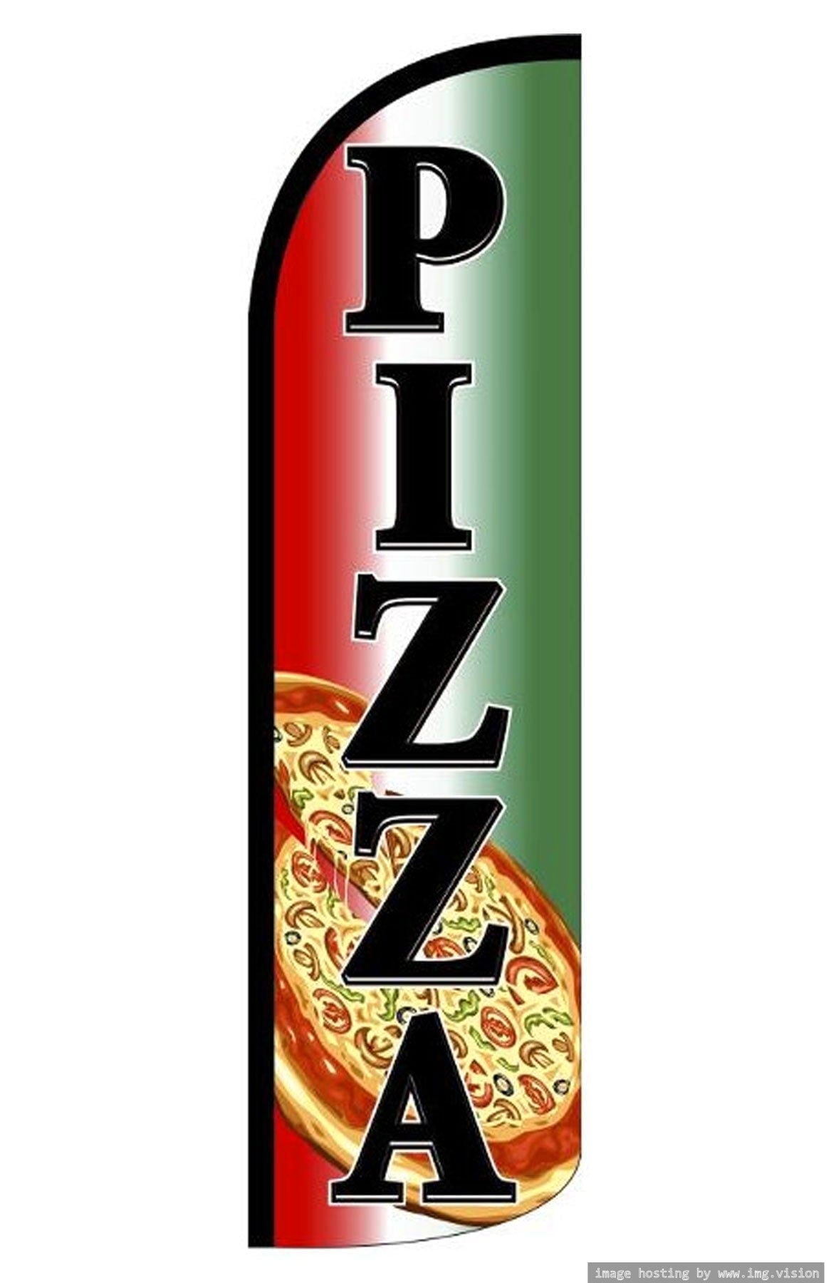 Pizza Windless flag Without Pole Advertisement /Business Flags ...