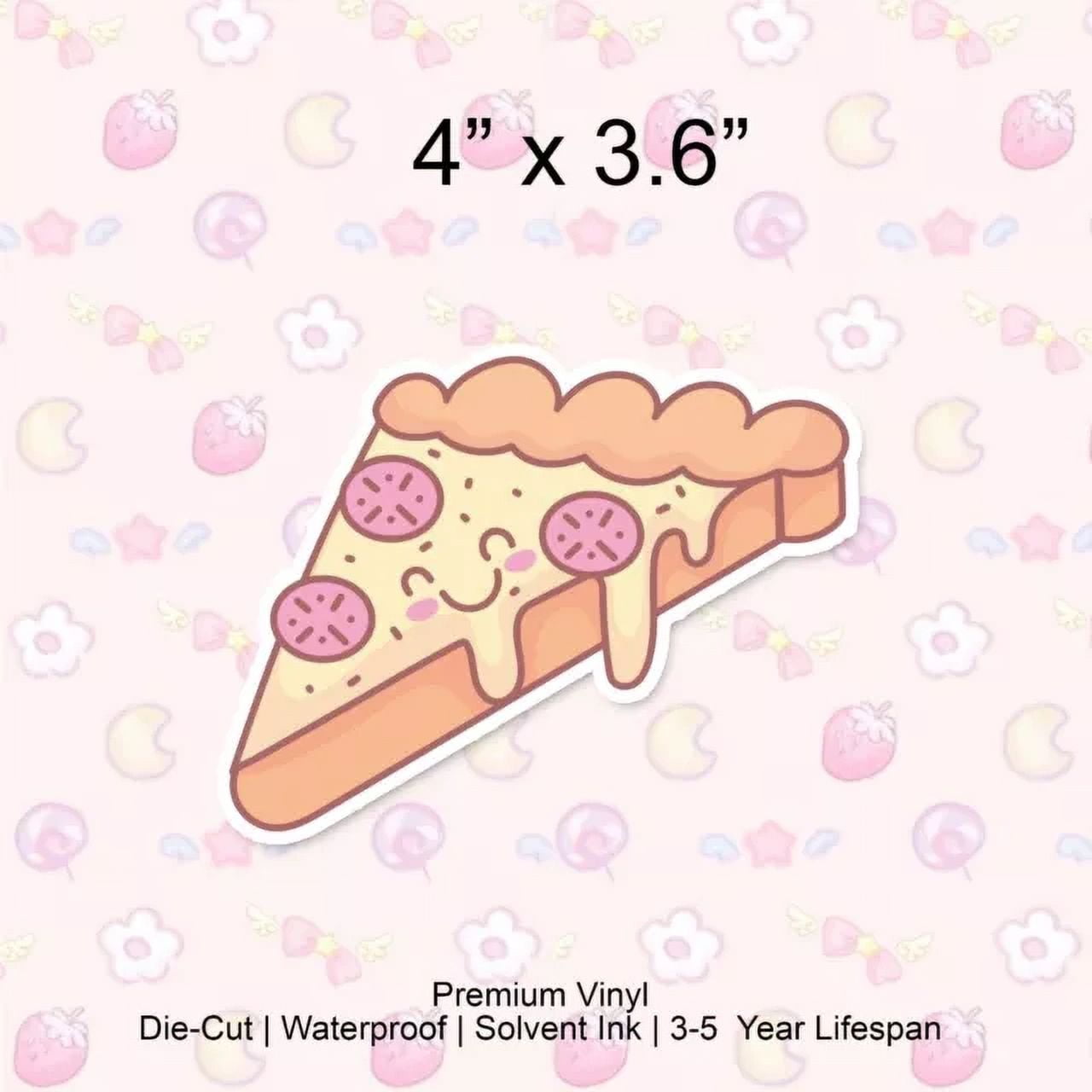 Pizza Yummy Sticker Kawaii Vinyl Sticker Car Decal Waterproof Cute ...
