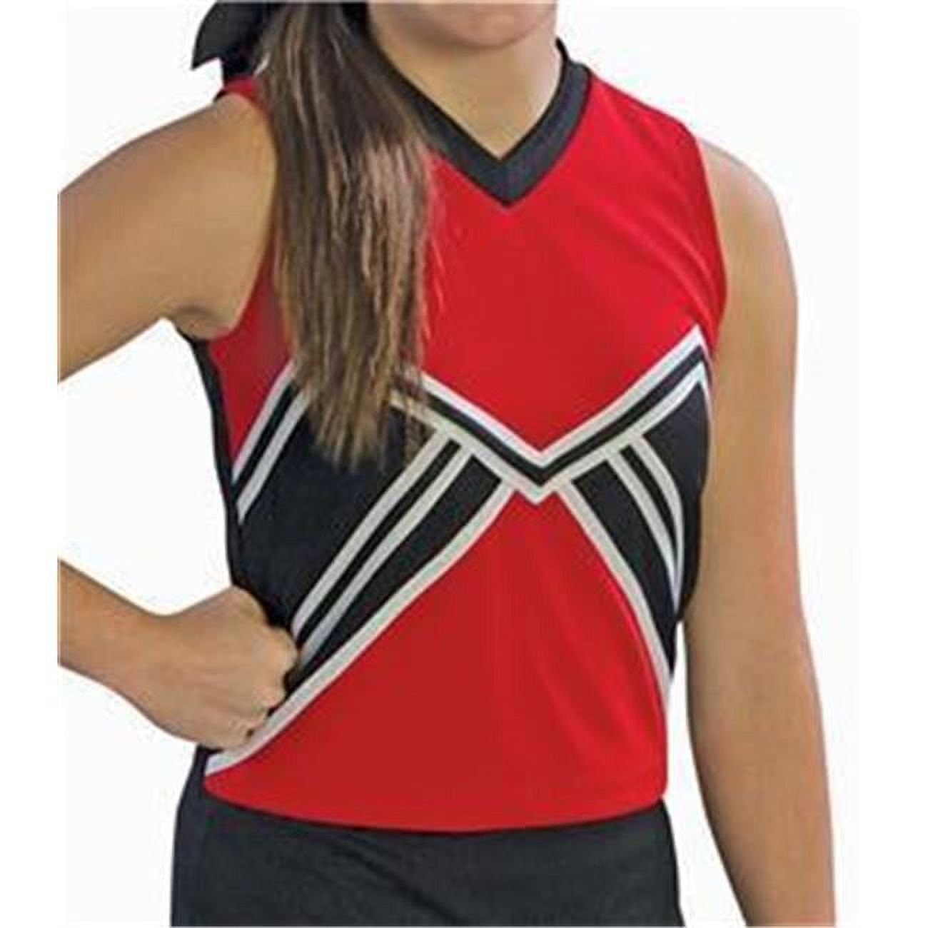 (Price/each)Pizzazz UT65 Adult Spirit Uniform Shell-REDBLK-AM - Walmart.com