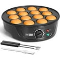 Pizzelle Maker with Non-Stick Coating, Electric Pizzelle Cookie Baker ...
