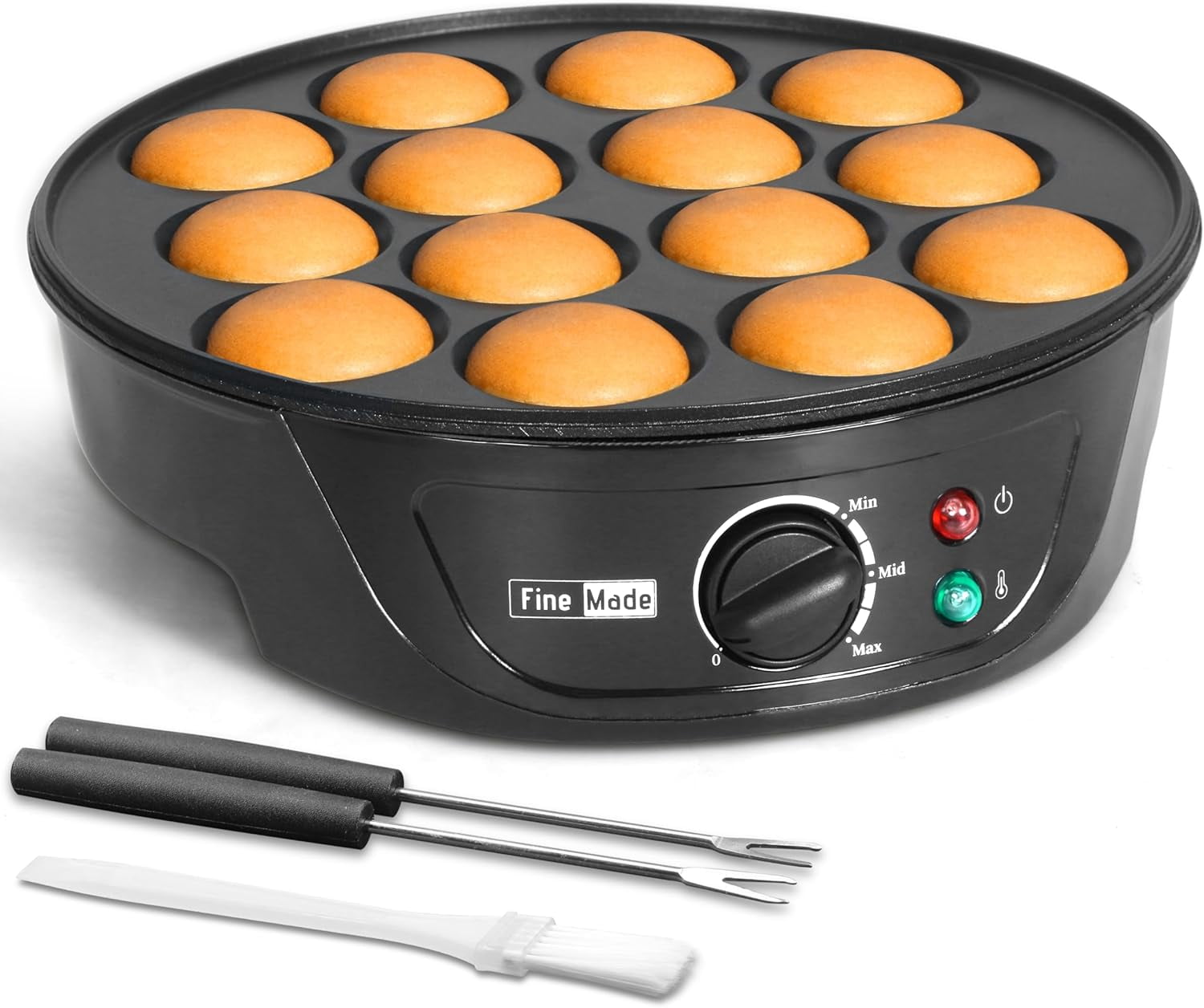Pizzelle Maker with Non-Stick Coating, Electric Pizzelle Cookie Baker ...