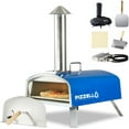 Pizzello 16" Outdoor Pizza Oven Propane & Wood - 16 inch Blue - Walmart.com