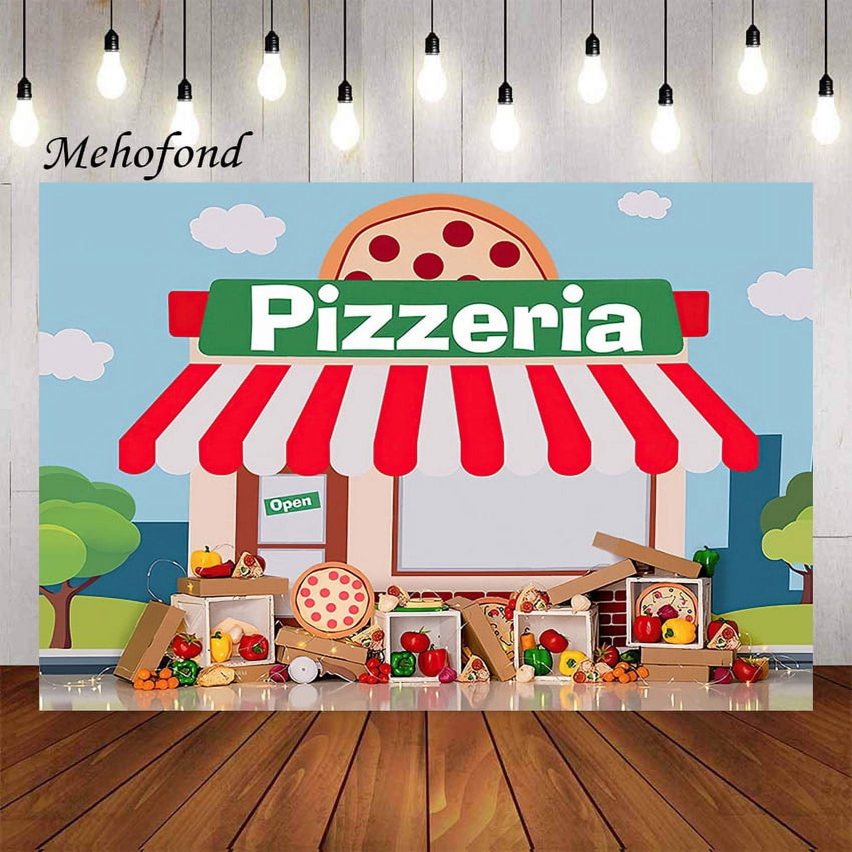 Pizzeria Shop Cooking Dessert Food Kids Birthday Party Portrait ration ...