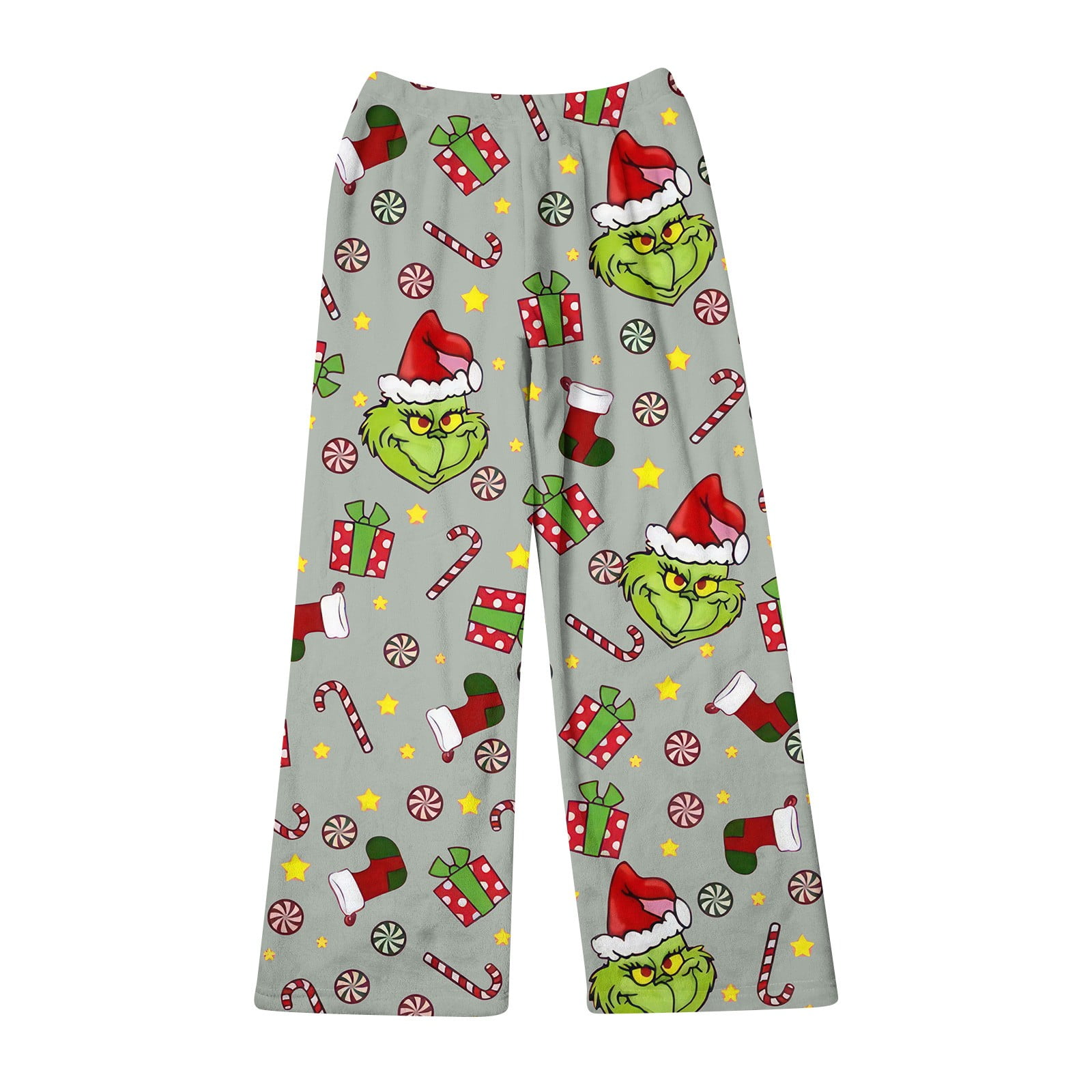 Pj Pants Women，Womens Fuzzy Christmas Grinch Pajama Pants – Warm ...