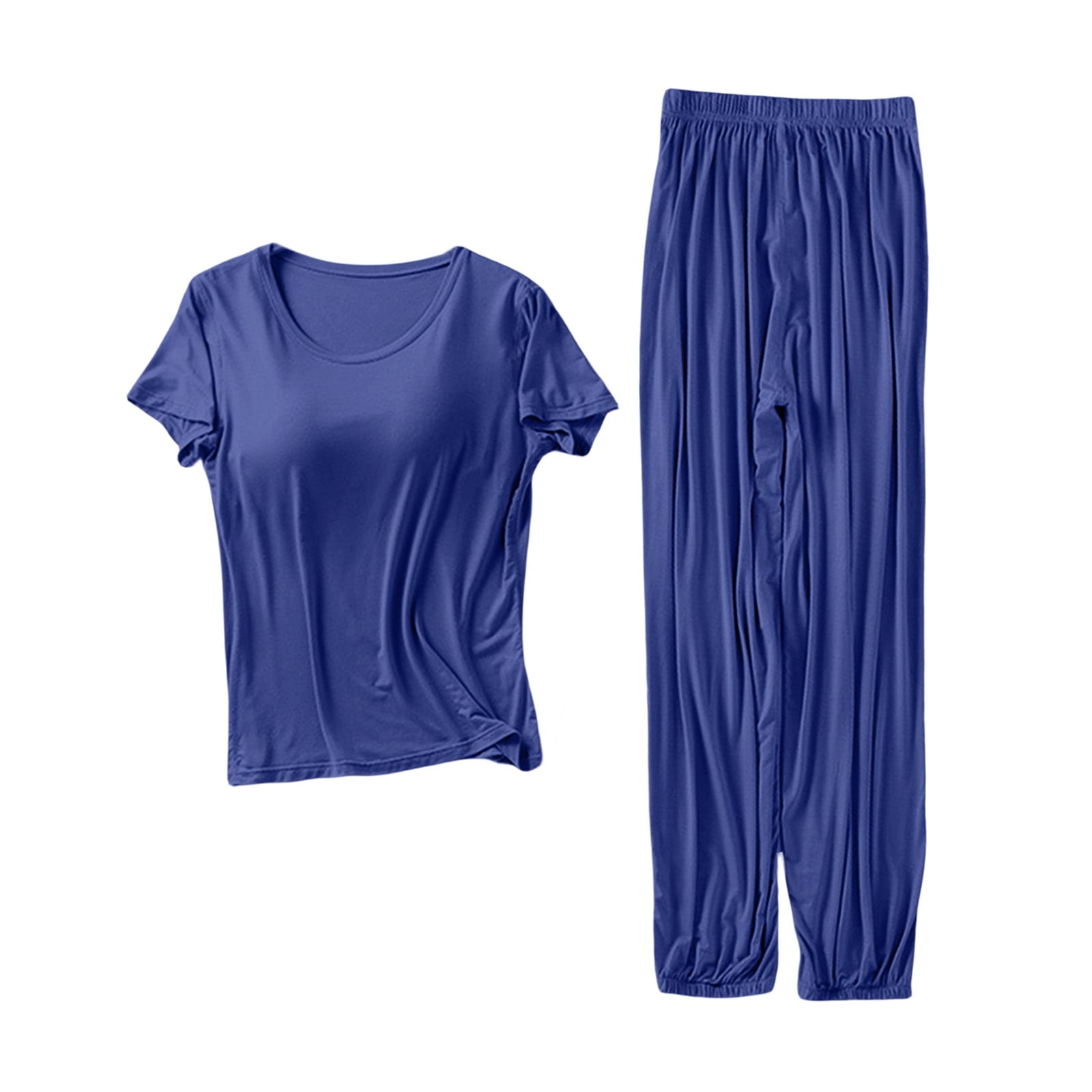 Pj Set, Comdrip Women's Petite Pajama Set Petite Length Tunic Top Wide ...