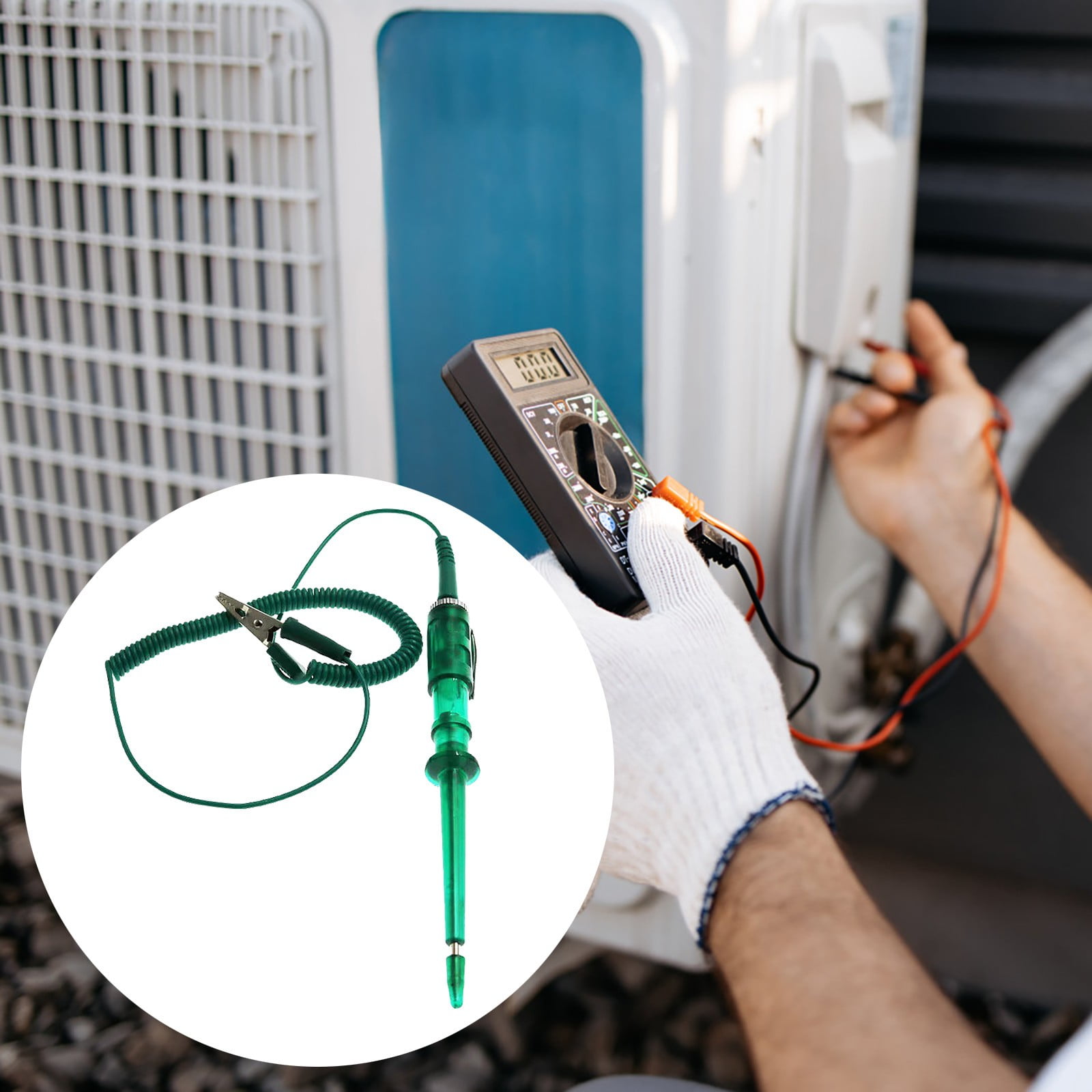 Pjtewawe Power Probe Automobile Circuit Test Light Pure Copper Head 6 ...