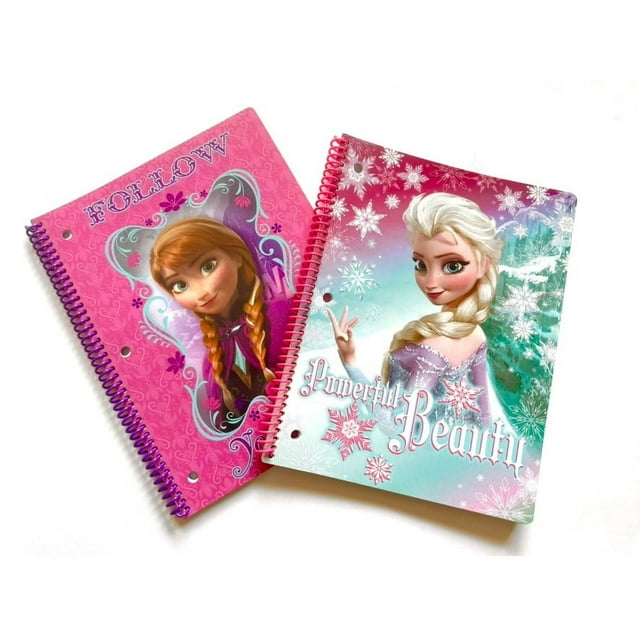 Disney Frozen Elsa and Anna Spiral Notebooks, 50 Pages - Walmart.com