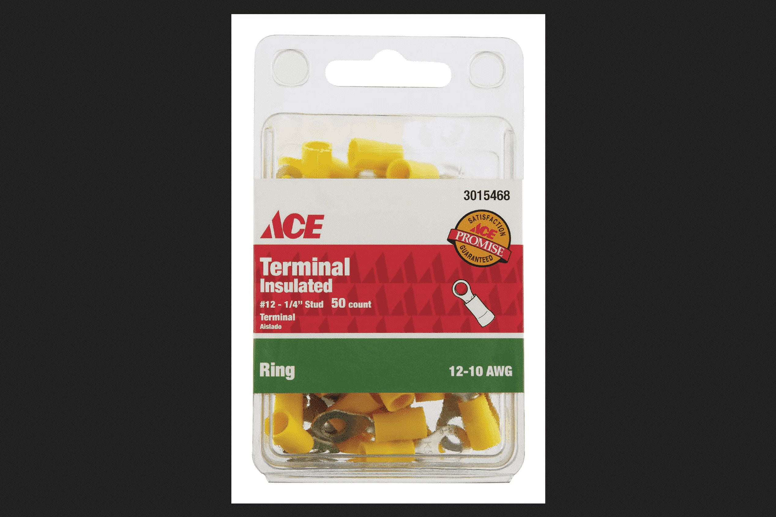 Pk/50: Ace Insulated Ring Terminal 3015468 - Walmart.com