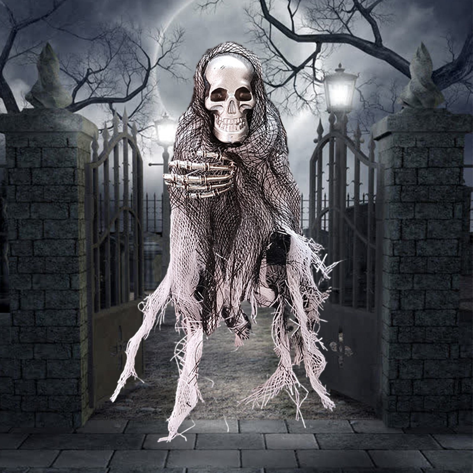 Pkeoh Essential Oil Diffuser Skull Car Aromatherapy Halloween Gift Car ...